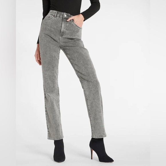 Express | Jeans | Express Modern Straight Super High Rise Ultra Stretch ...